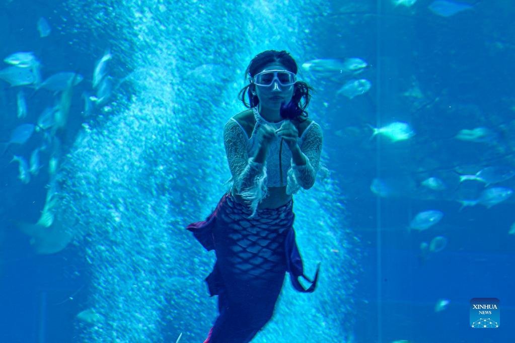 China's First Mermaid Performance Contest in Sanya
