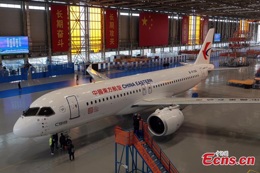 China's self-developed C919 large passenger aircraft delivered